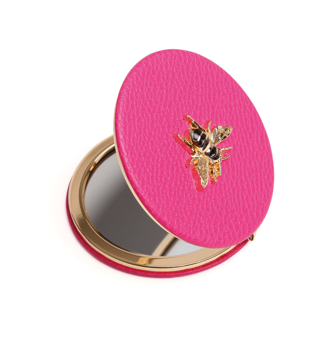 Hot Pink - Round Mirror compact – Alice Wheeler London